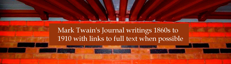 Mark Twain Journal writings pre-1920